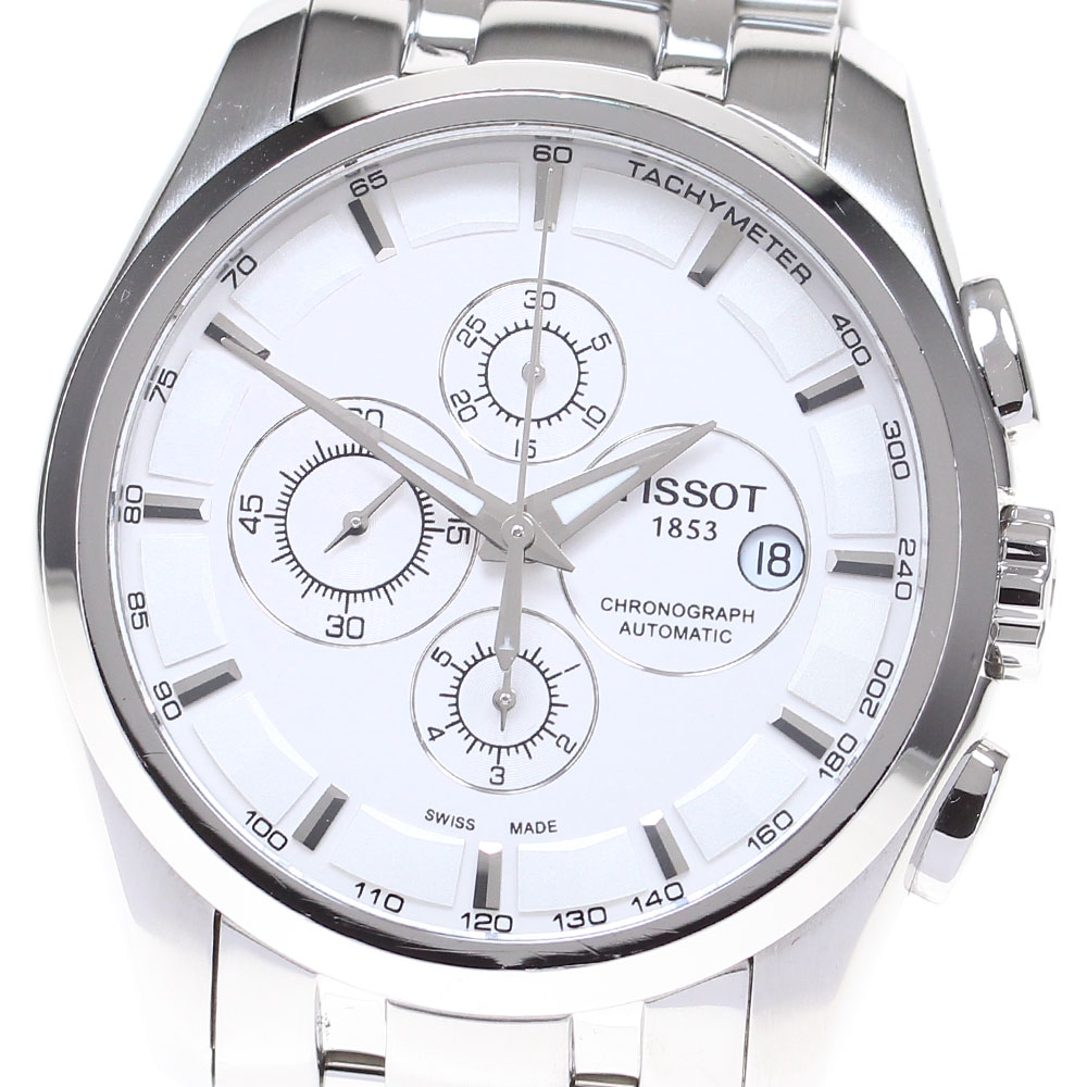 【楽天市場】ティソ TISSOT T035627 A クチュリエ クロノグラフ デイト 自動巻き メンズ 良品 _833867【中古】：CLOSER