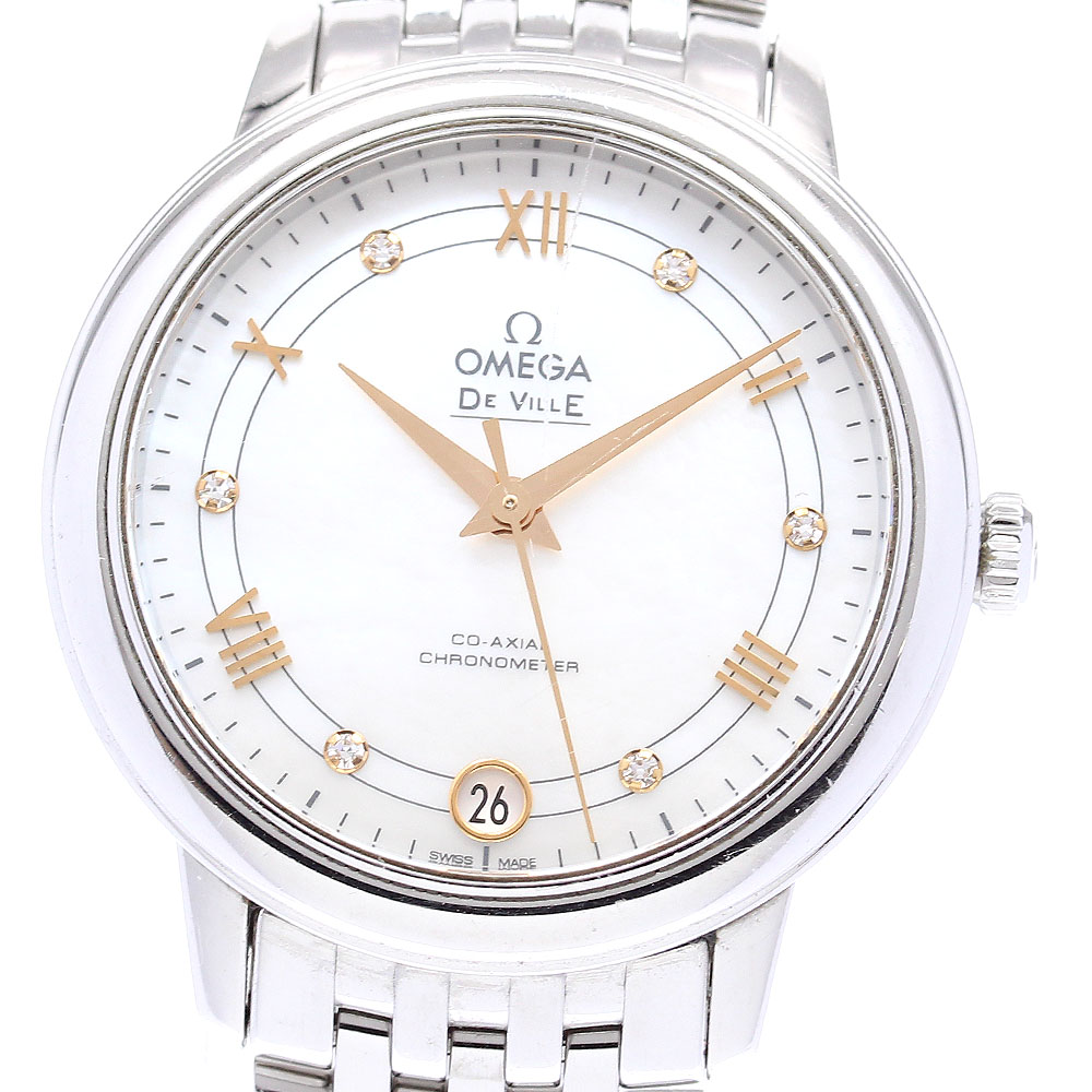 【楽天市場】オメガ OMEGA 424.10.33.20.55.002 デビル プレステージ 6Pダイヤ デイト 自動巻き レディース 保証書付き_828282【ev10】【中古】：CLOSER