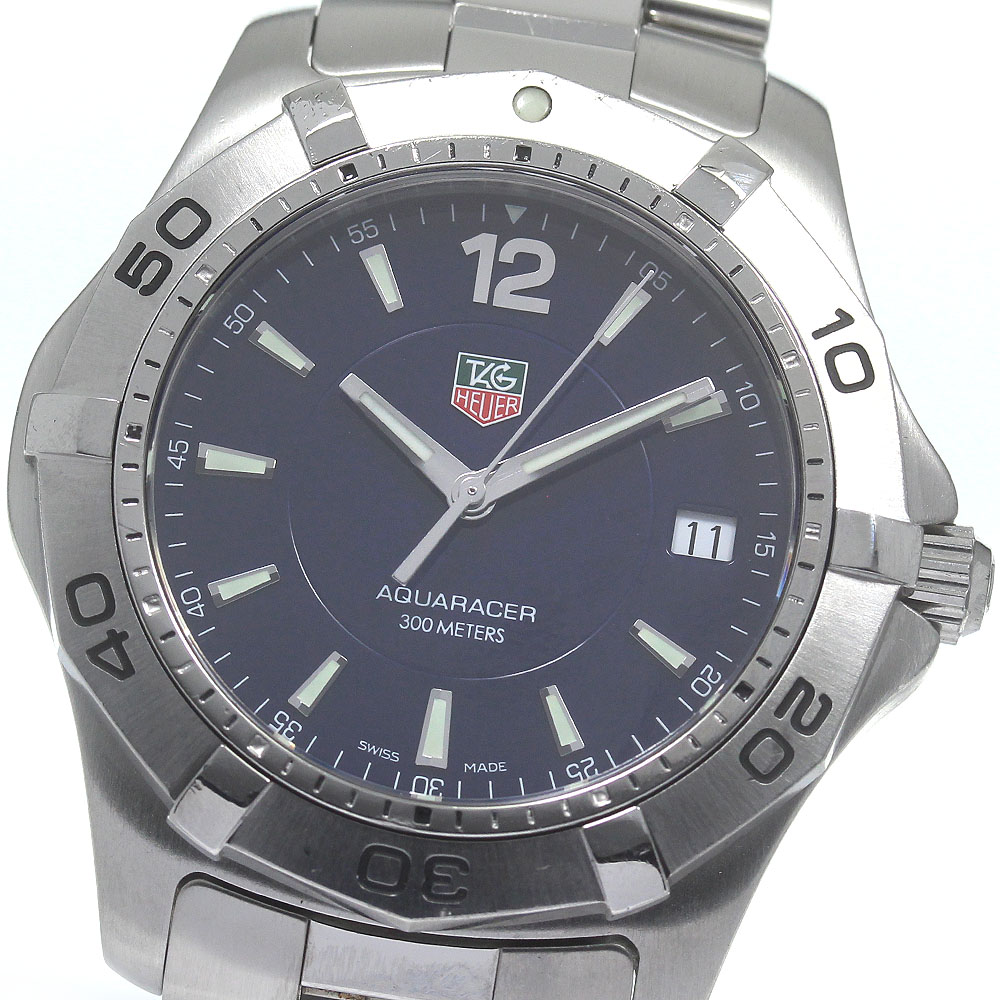 【楽天市場】タグホイヤー TAG HEUER WAF1113 アクアレーサー デイト クォーツ メンズ _833240【中古】：CLOSER