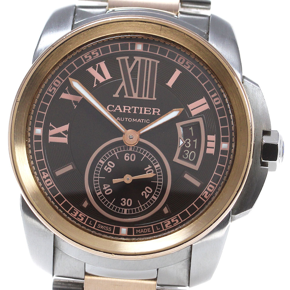 【楽天市場】カルティエ CARTIER W7100050 カリブルドゥカルティエ スモールセコンド 自動巻き メンズ 保証書付き_826709【中古】：CLOSER