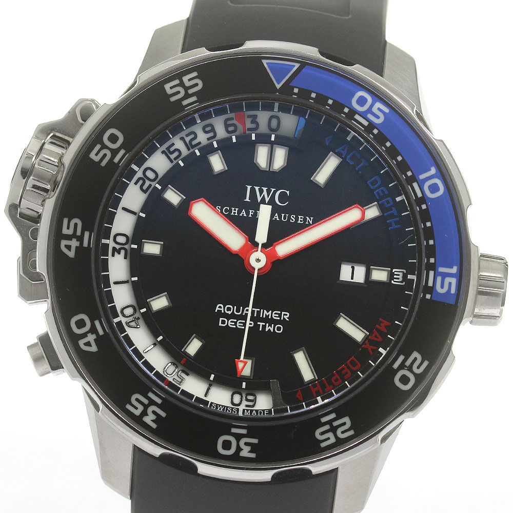 【楽天市場】IWC SCHAFFHAUSEN IW354702 アクアタイマー ディープツー デイト 自動巻き メンズ 保証書付き ...