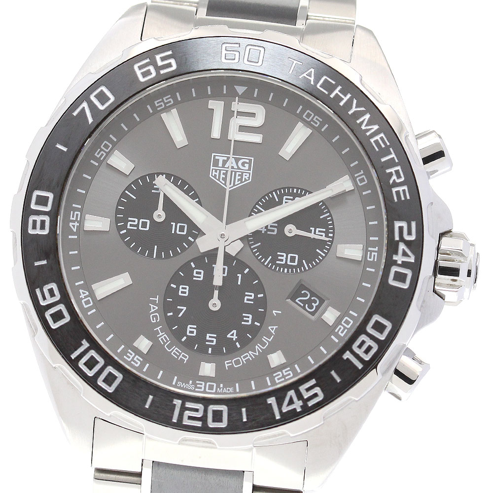 【楽天市場】タグホイヤー TAG HEUER CAZ1011 フォーミュラ1 クロノグラフ デイト クォーツ メンズ 美品 箱・保証書付き ...