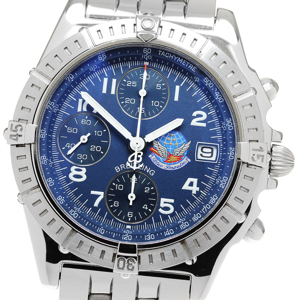 【楽天市場】ブライトリング BREITLING A13353 クロノマット ブルーインパルス 500本限定 自動巻き メンズ 良品 箱・保証書 ...