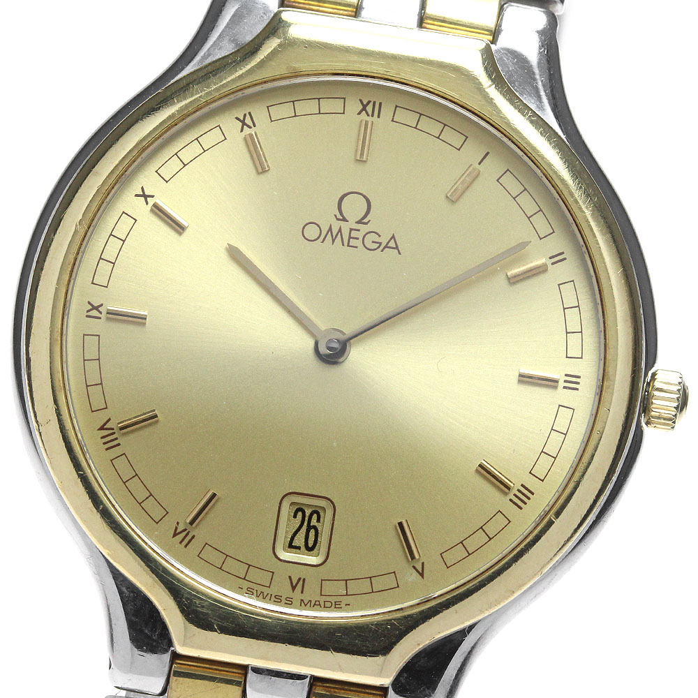 【楽天市場】オメガ OMEGA YGベゼル デイト クォーツ メンズ _847090【中古】：CLOSER