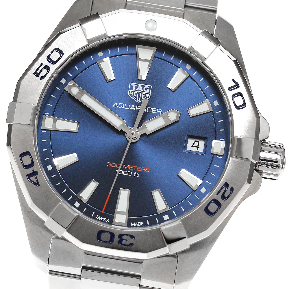 【楽天市場】タグホイヤー TAG HEUER WBD1112 アクアレーサー デイト クォーツ メンズ 極美品 箱・保証書付き_860079 ...