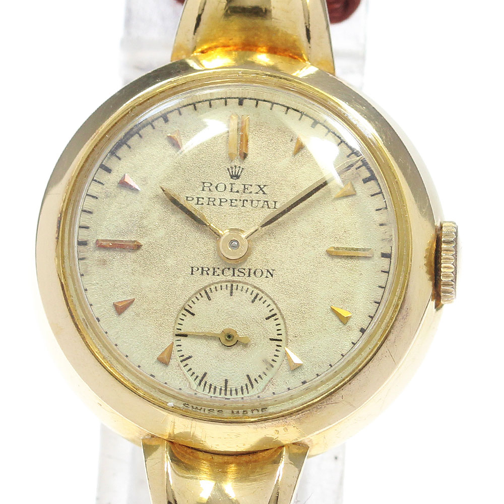 【楽天市場】ロレックス ROLEX 4437 プレシジョン K18YG スモールセコンド 自動巻き レディース _866390【中古】：CLOSER
