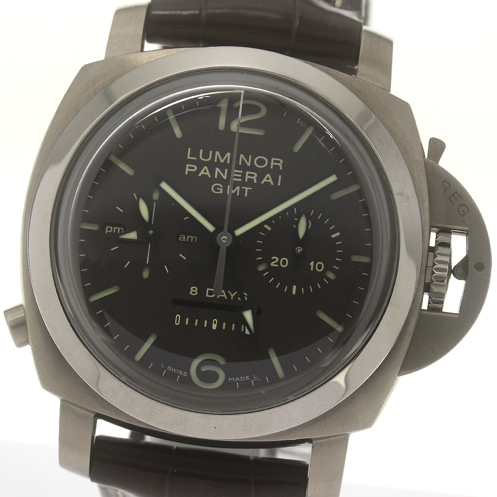 【楽天市場】パネライ PANERAI PAM00311 ルミノール 1950 モノプルサンテ 8デイズ GMT クロノグラフ 手巻き メンズ ...