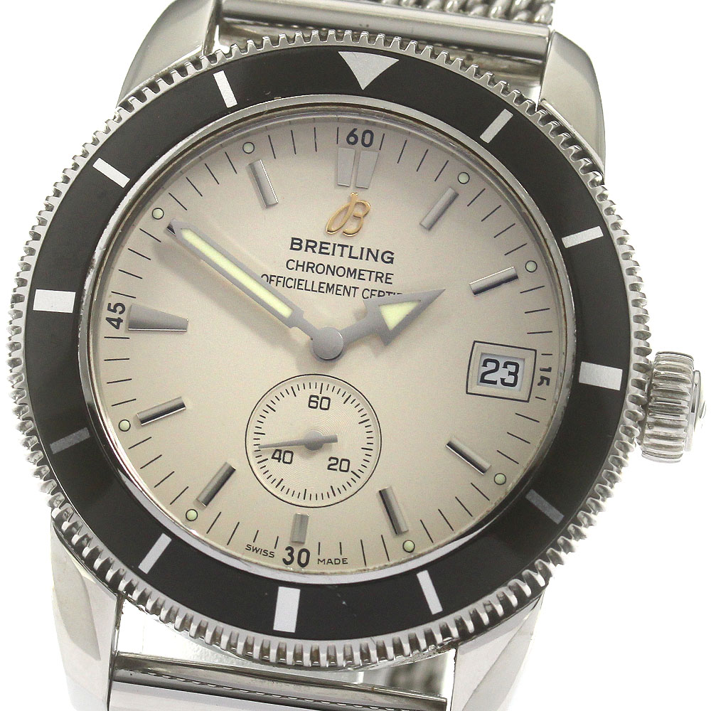 【楽天市場】ブライトリング BREITLING A37320 スーパーオーシャン ヘリテージ 38 デイト 自動巻き メンズ _870277 ...