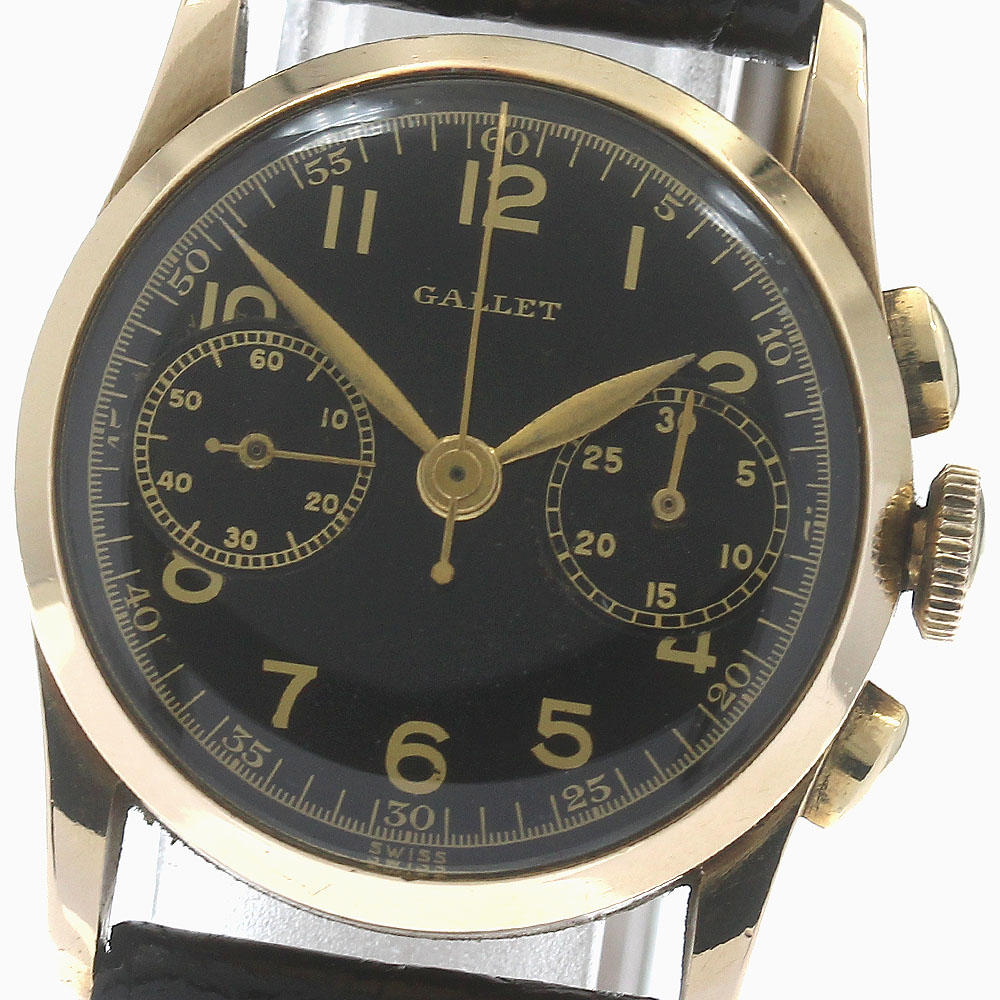 【楽天市場】ベルト訳あり ギャレット Gallet 21803 ベビークロノ K14YG クロノグラフ 手巻き レディース _866389 ...