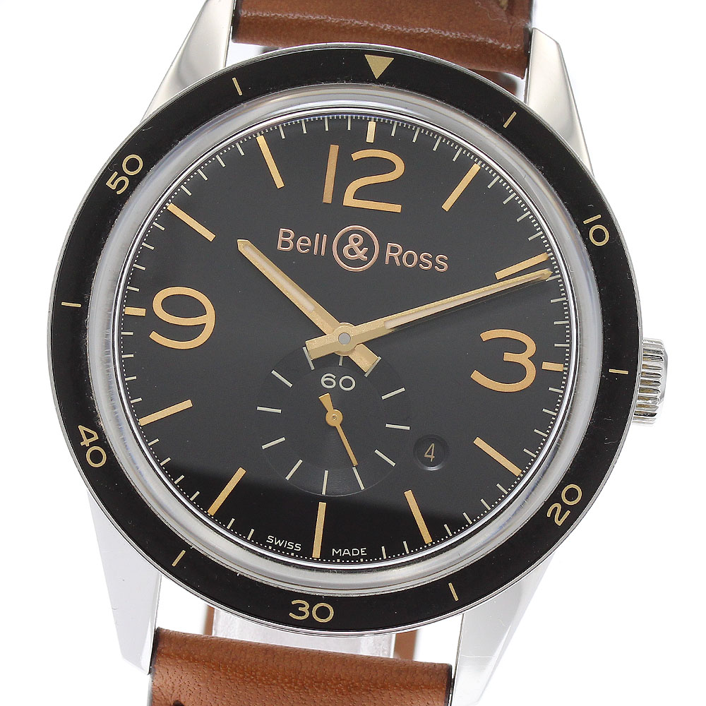 【楽天市場】ベル＆ロス Bell＆Ross BR123-95-SP ヴィンテージ デイト スモールセコンド 自動巻き メンズ 保証書付き ...