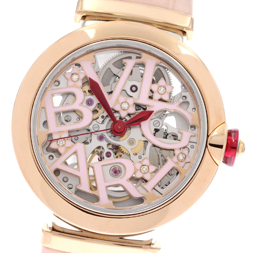 【楽天市場】ブルガリ BVLGARI LUP33SG ルチェア スケルトン K18PGベゼル 自動巻き レディース 内箱付き_880400 ...
