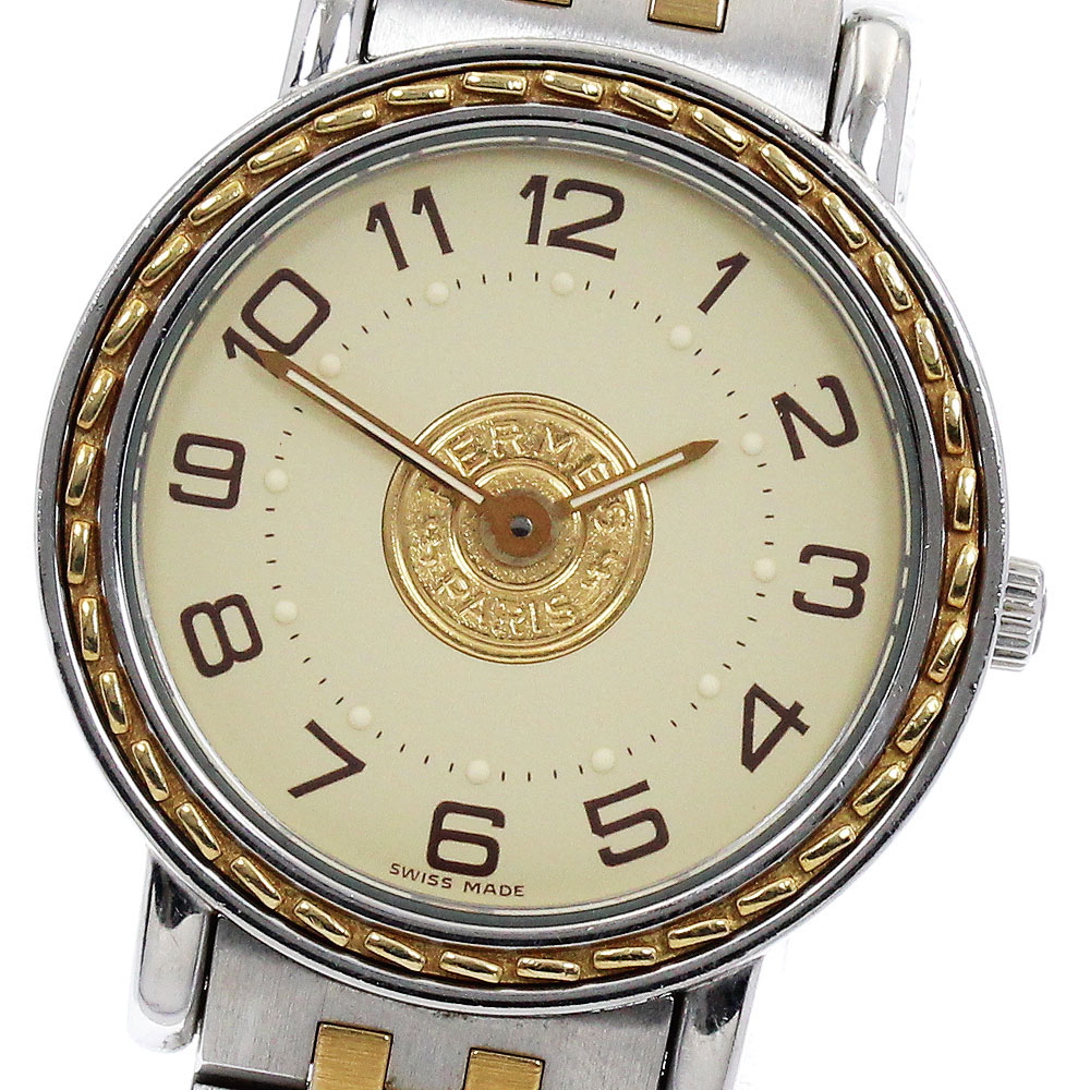 【楽天市場】エルメス HERMES SE4.220 セリエ クォーツ レディース _885363【中古】：CLOSER