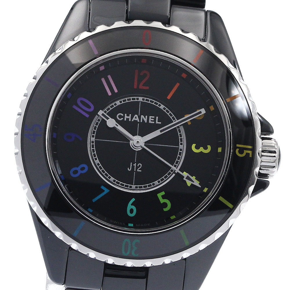 【楽天市場】シャネル CHANEL H7121 J12 エレクトロ ブラックセラミック 限定1255本 クォーツ レディース _891554 ...