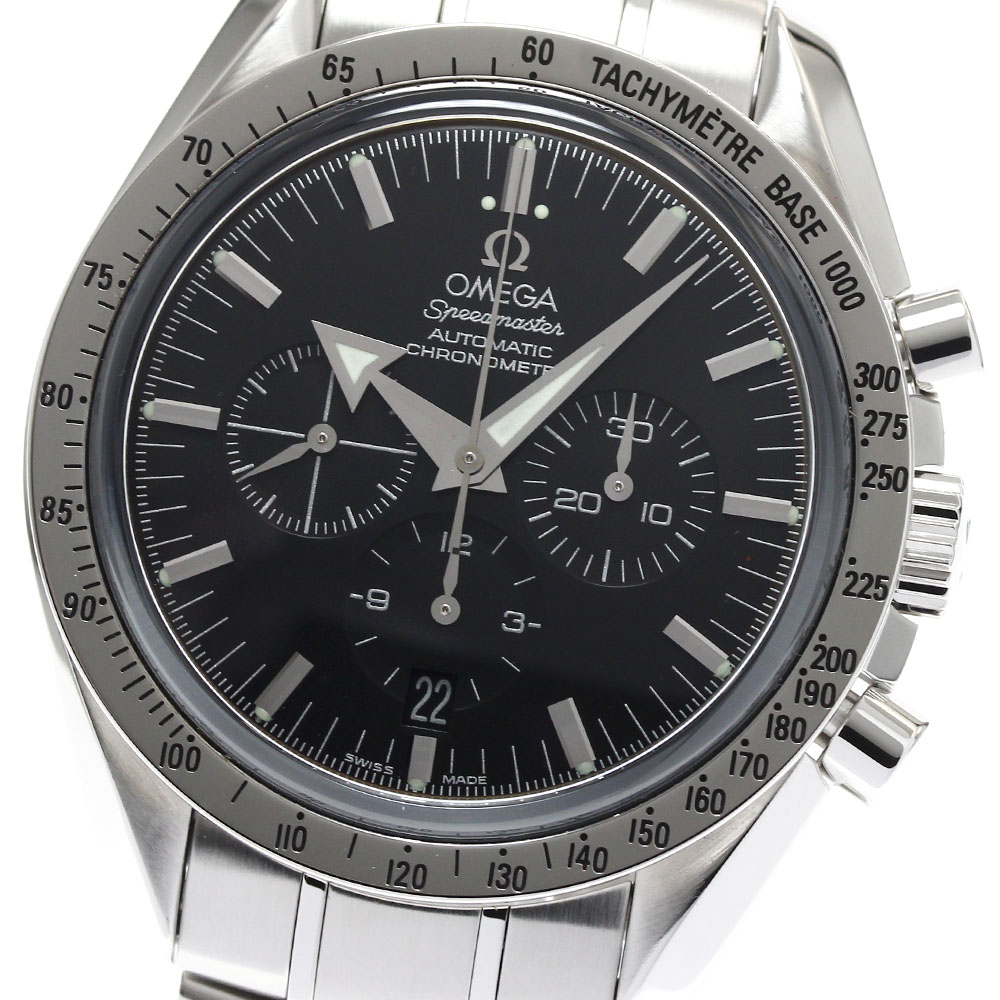 【楽天市場】オメガ OMEGA 3551.50 スピードマスターブロードアロー クロノグラフ 自動巻き メンズ 箱・保証書付き_888340 ...