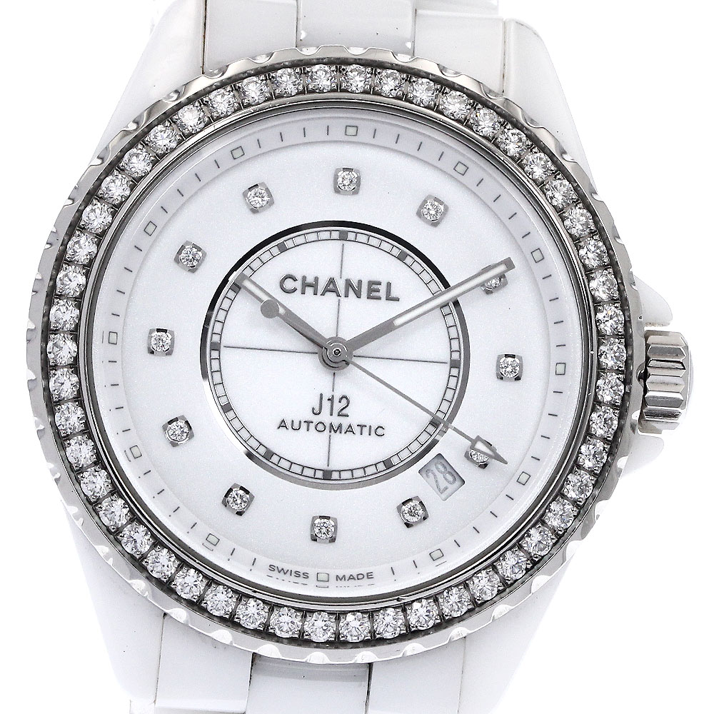 【楽天市場】シャネル CHANEL H7189 J12 12Pダイヤ デイト 自動巻き メンズ 良品 箱付き_896192【中古】：CLOSER