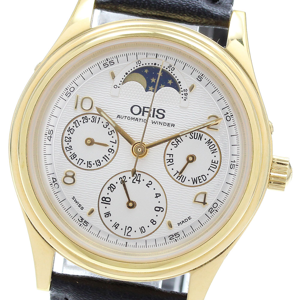 【楽天市場】オリス ORIS 7433B デイデイト ムーンフェイズ 自動巻き メンズ _910256【中古】：CLOSER