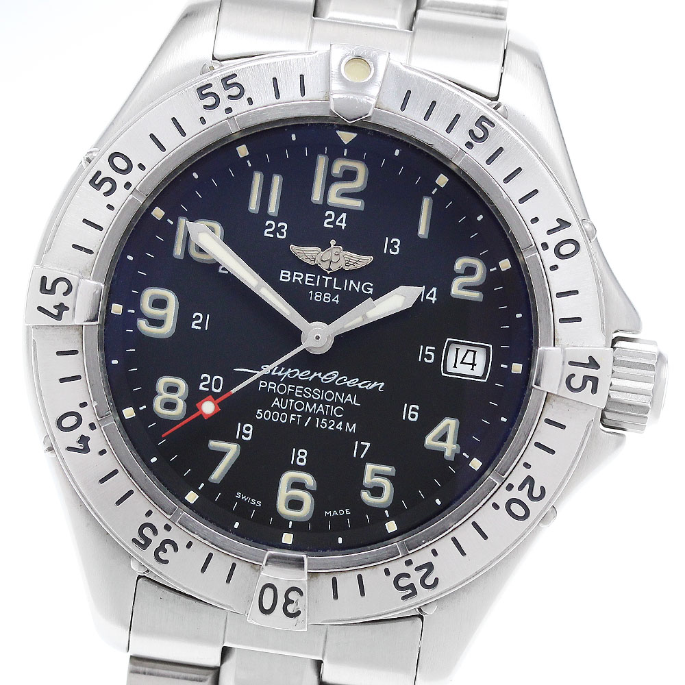 【楽天市場】ブライトリング BREITLING A17045 スーパーオーシャン デイト クォーツ メンズ _912230【中古】：CLOSER
