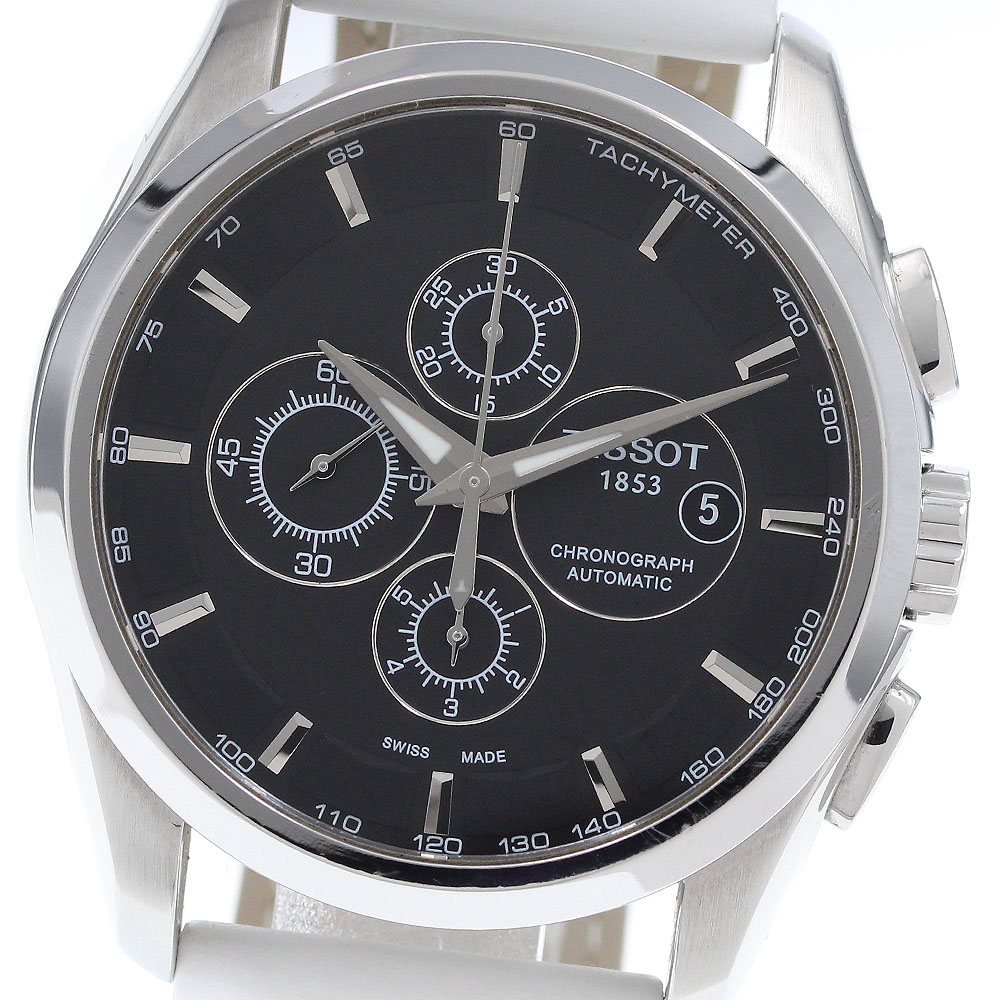 【楽天市場】ティソ TISSOT T035627 クロノグラフ 自動巻き メンズ 良品 箱・保証書付き_920384【中古】：CLOSER
