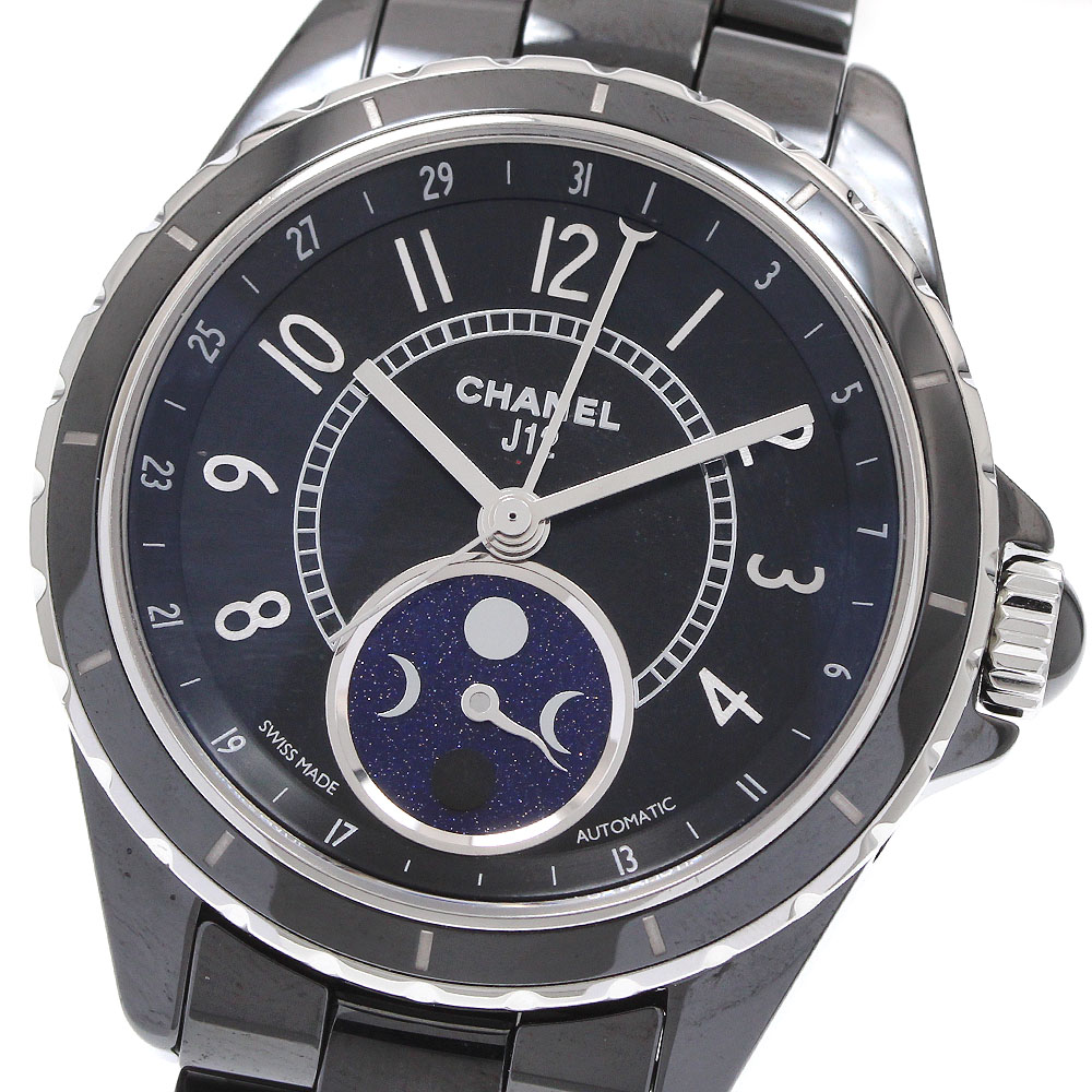 【楽天市場】シャネル CHANEL H3406 J12 ファーズドゥリュヌ ムーンフェイズ 自動巻き メンズ 良品 _932364【中古 ...