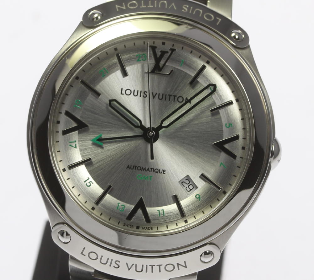 【楽天市場】箱・国内正規保☆LV ルイヴィトン フィフティファイブ GMT メンズ Q6D32 自動巻き☆【180428】【中古】：CLOSER