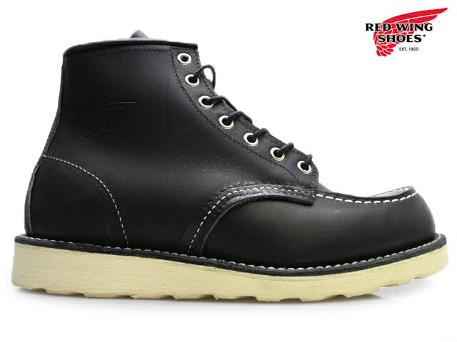 【楽天市場】レッドウィング REDWING 9075 MOC TOE CLASSIC BLACK モックトゥ クラシック ブラック ...