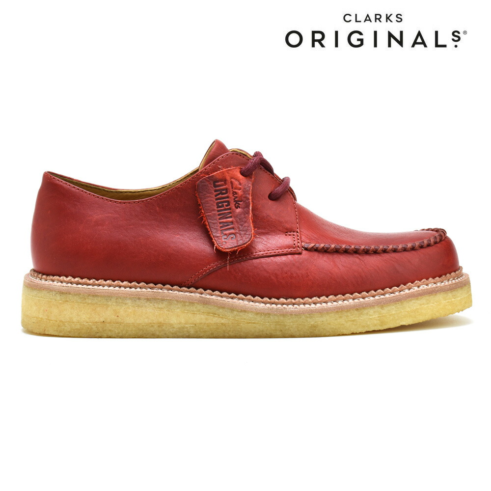 【楽天市場】クラークス ベッカリー フィールド メンズ カジュアルシューズ モカシン モックトゥ コンフォート レッド 赤 CLARKS ...