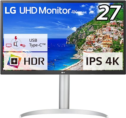 【楽天市場】LG モニター ディスプレイ 27UP550-W 27インチ/4K/HDR/IPS非光沢/USB Type-C,HDMI 2 ...