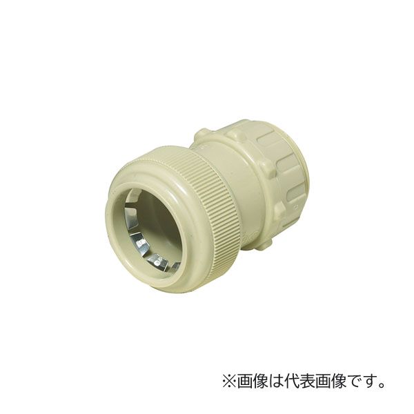 【楽天市場】未来工業 【FPK-28Y(10個入)】ベージュ コネクタ (PF管用) サイズ28 ワンタッチ型：家電と住設のイークローバー
