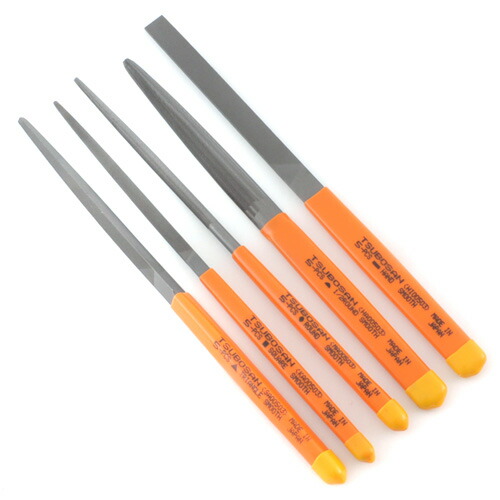 【楽天市場】∀ツボサン 【ST005-03】組ヤスリセット 5本組 平・半丸・丸・角・三角 細目 (4518007350036)：家電と住設の ...