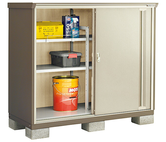 【楽天市場】###u.イナバ物置/稲葉製作所【KMW-157C】NG ノーブルグレージュ KMW 小型物置 ナイソーシスター 全面棚タイプ 基礎ブロック別途 注2週：家電と住設のイークローバー