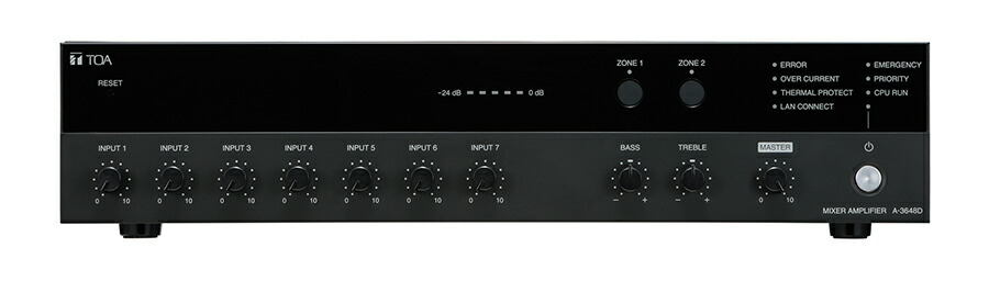 【楽天市場】 Яティーオーエー/TOA 音響機器【A-3648D】PAアンプ 480W 2局：家電と住設のイークローバー