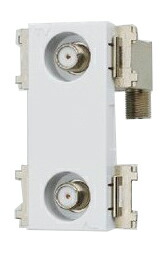 【楽天市場】β神保電器 配線器具【CSF-K77W-7PW】ピュアホワイト 4K・8K衛星放送対応直列ユニット 2端子形中間用：家電と住設の ...