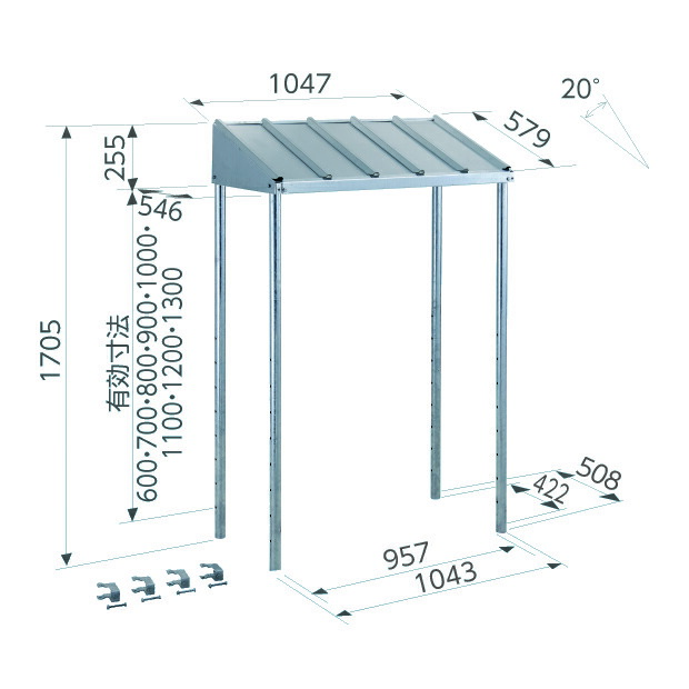 【楽天市場】‡‡‡日晴金属 【PC-RJ30】PCキヤッチャー 防雪屋根〔HF〕：家電と住設のイークローバー