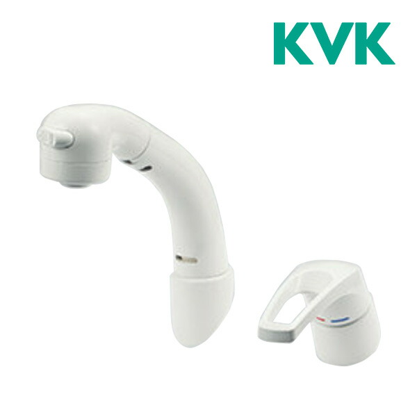 【楽天市場】《在庫あり》 15時迄出荷OK！KVK 水栓金具【KM8019N】洗面用水栓 傾斜水栓 シングル洗髪シャワー 一般地用 45°傾斜取付：家電と住設のイークローバー