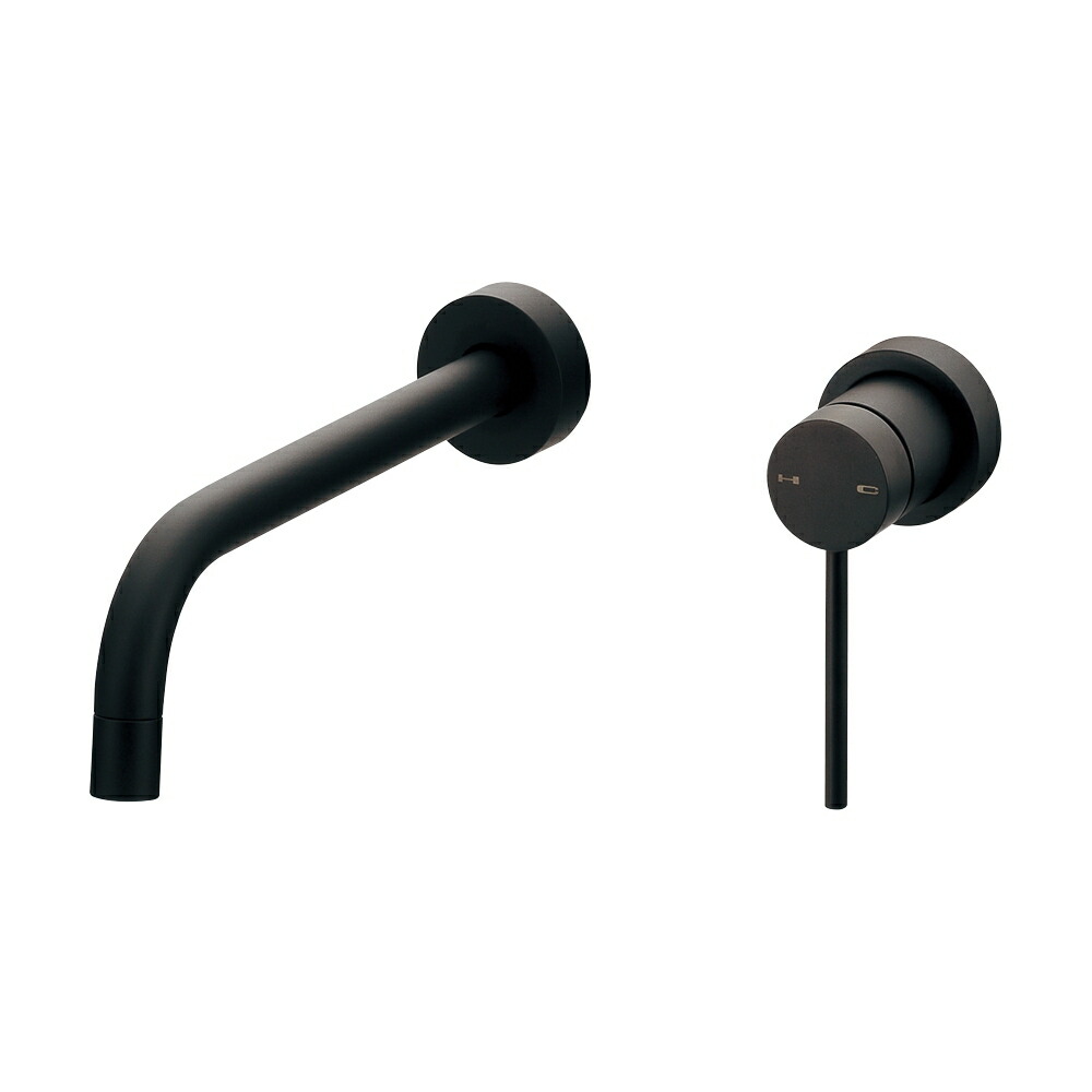 【楽天市場】∬∬カクダイ【193-001-D】壁付シングルレバー混合栓 マットブラック はさみ込み：クローバー資材館