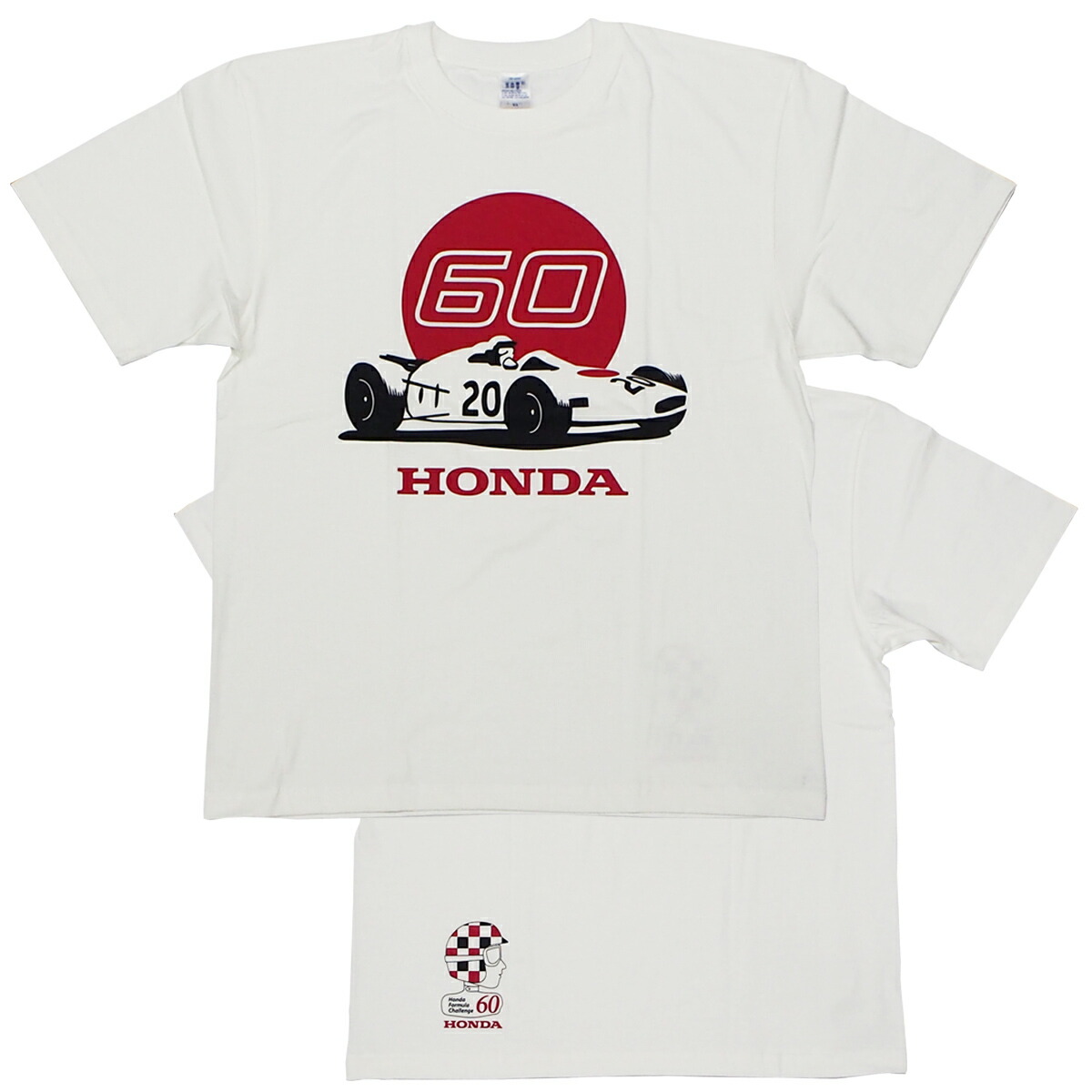 【楽天市場】ホンダ F1参戦 60周年 記念 フォーミュラ チャレンジ マシン Tシャツ タイプB アイボリー：クラブウィナーズ