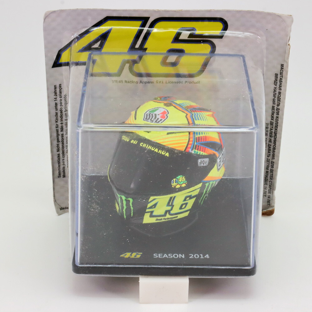 【楽天市場】VR46 1/5 ヘルメット 2014年 バレンティーノ ロッシ ミニチュア 模型 MotoGP モトGP バイク VR46公式 ...