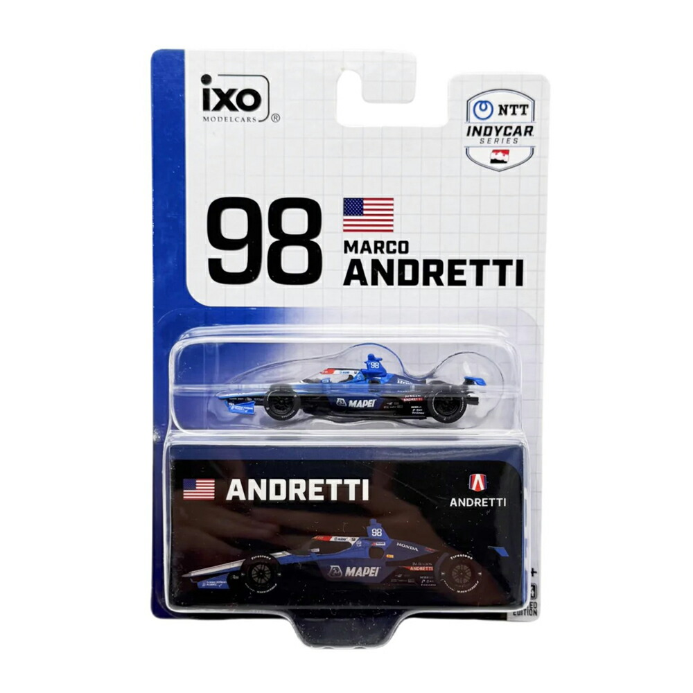 【楽天市場】イクソ 1/64 2025 アンドレッティ グローバル マペイ #98 マルコ アンドレッティ インディカー INDYCAR ...