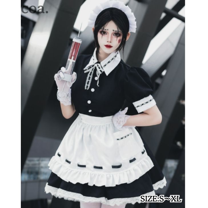 【楽天市場】ハロウィン コスプレ メイド服 ゴシック ロリータ ワンピース イベント ステージ Halloween 仮装 衣装 コスチューム ...
