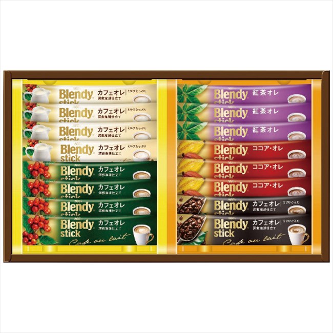 【楽天市場】AGF ブレンディスティック カフェオレコレクション BST-10V BST-10V 内祝 内祝い お祝 御祝 記念品 出産内祝い プレゼント 快気祝い 粗供養 引出物：贈り物専門 ...