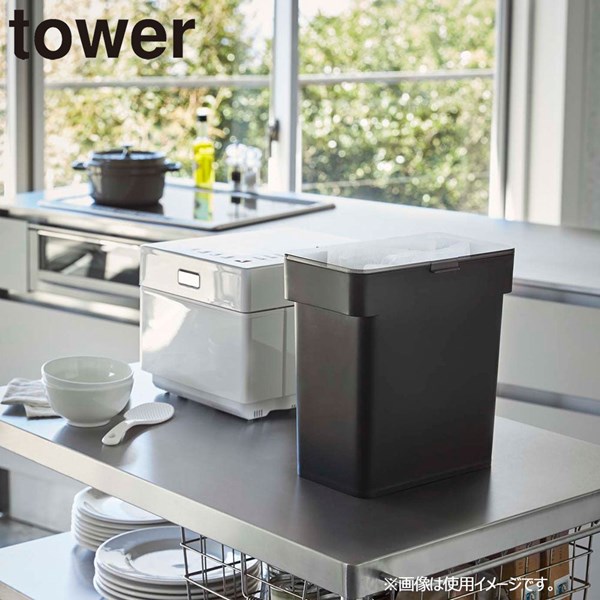 【楽天市場】LIXIL・リクシル 【SL-KG-YJ-0320】 密閉 袋ごと米びつ タワー 5kg 計量カップ付／ブラック[3376]／キッチン用品 [YJ-0320] 【純正品】：換気扇の ...