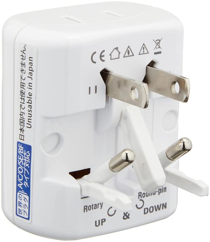 【楽天市場】カシムラ(Kashimura) 海外用 変換プラグ 2口電源 世界対応 電源プラグ A/B/C/O/SE/BF / B3 / O2 NTI-164：cocohi-nata