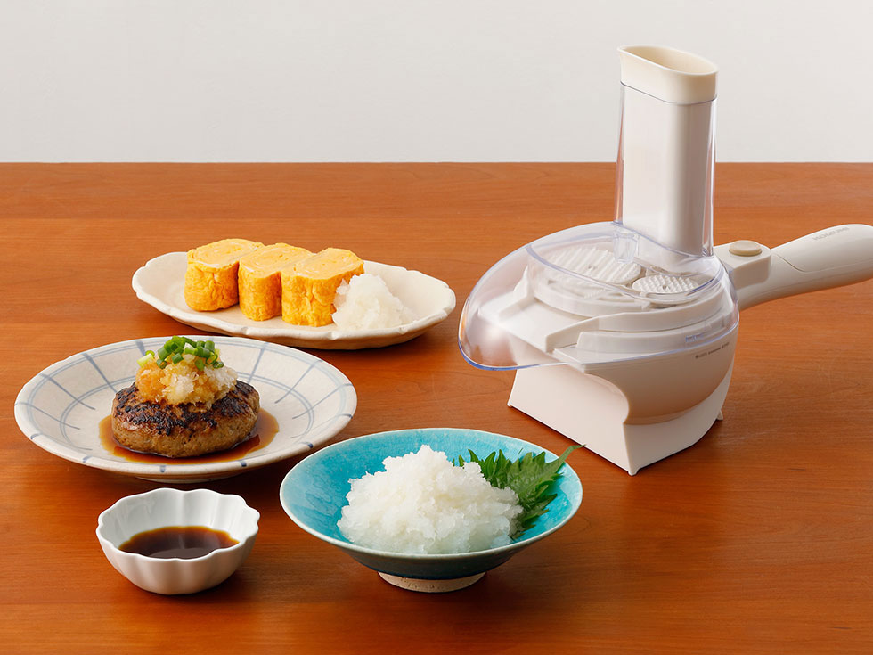 【楽天市場】コイズミ 電動 大根おろし器 KDO-1010 | 送料無料 ココニアル 大根 自動おろし器 みぞれ 簡単 回転式 刃 フリーターン2枚刃 パーツ 水洗いOK 焼き魚 玉子焼き ...