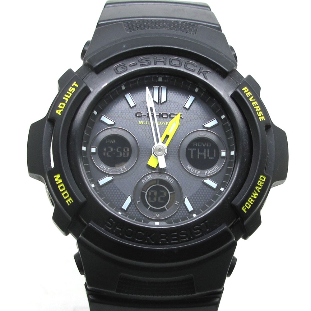 【楽天市場】CASIO (カシオ) 腕時計 G-SHOCK AWG-M100F デジアナ ソーラー 電波【中古】：ココロード 楽天市場店