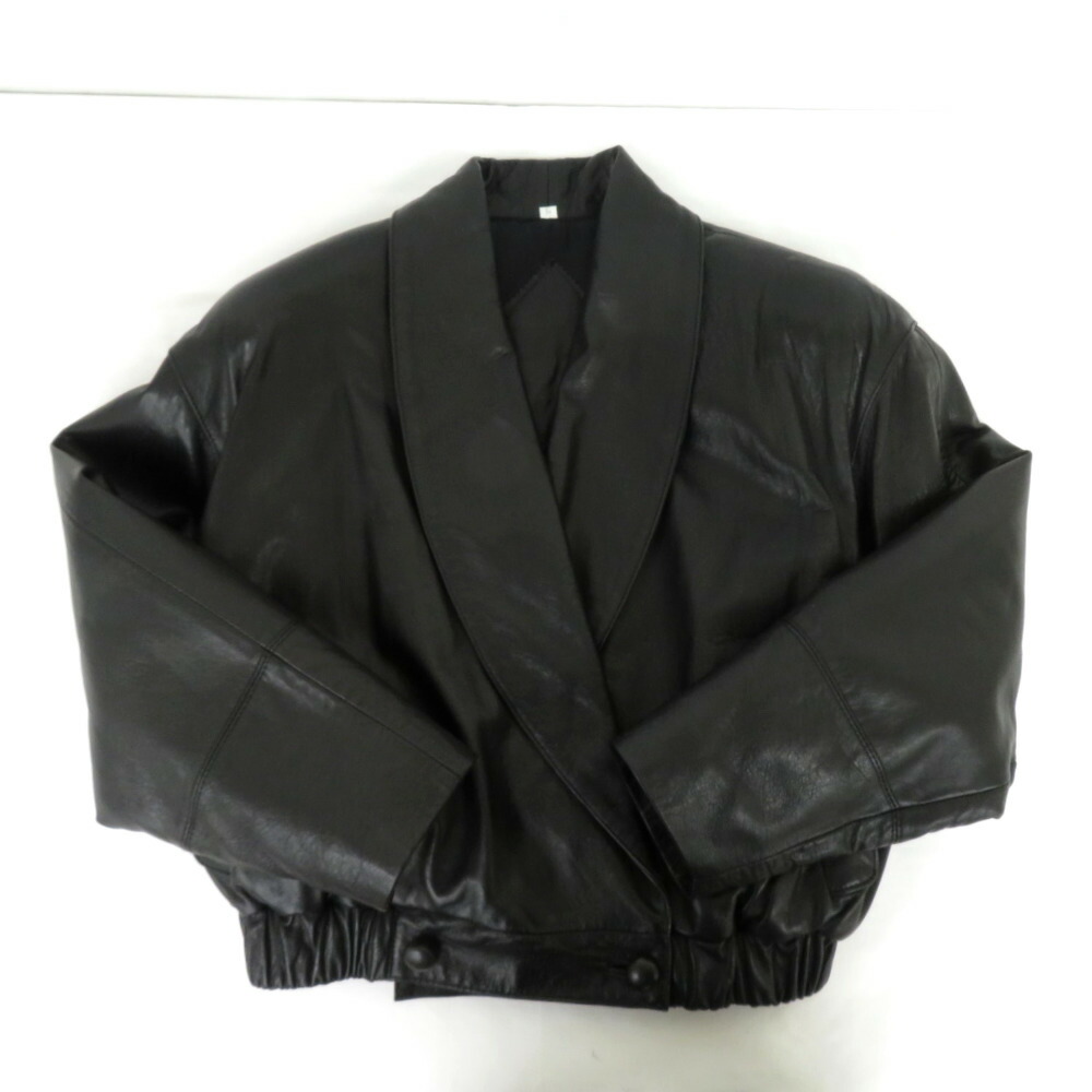 【楽天市場】美品 ラムレザージャケット 中綿入り メンズL ブラック 昭和レトロ 肩パット：ココロード 楽天市場店