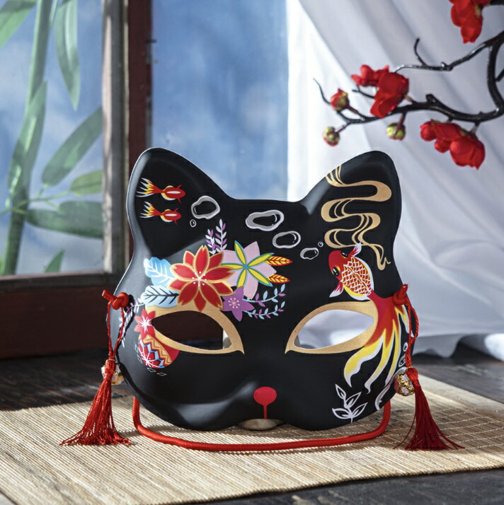 【楽天市場】きつね お面 狐面 狐 きつねの面 狐のお面 半面 かわいい 可愛い お祭り：cocoru 楽天市場店