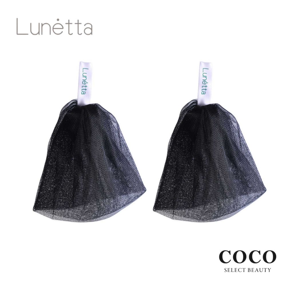 【楽天市場】\ポイント増量中／ 【2個セット】ルネッタ VG Lunetta 簡単 泡立てネット 黒 90g 洗顔 バブルネット 高級ポリエチレン 4層 泡立ち 簡単 泡立て ネット 洗顔 ...