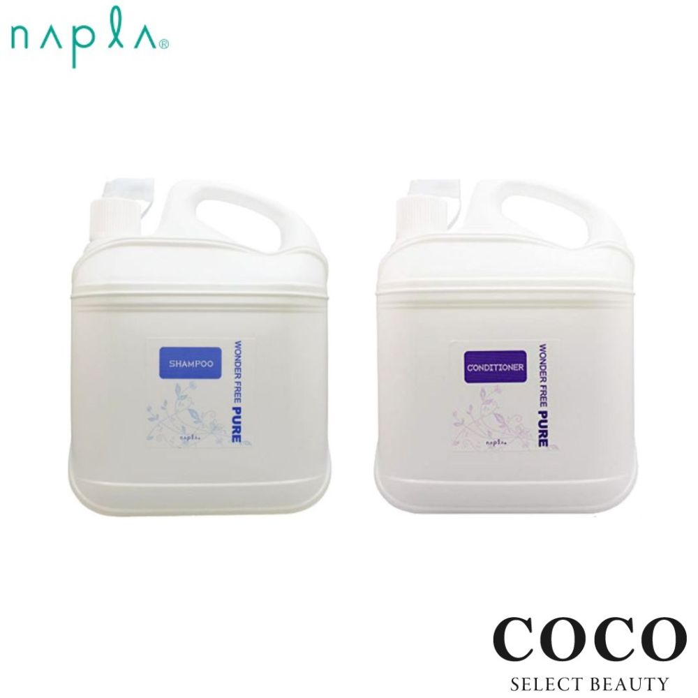 【楽天市場】\ポイント増量中／ ナプラ ワンダー フリーピュア 【シャンプー 4000mL / コンディショナー4000mL】【2本セット】業務用 napla wwonde rfree ...