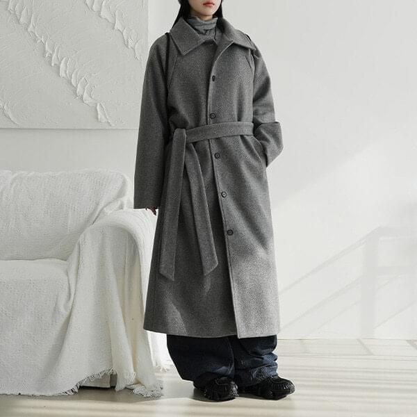 【楽天市場】ブリーズシングルロングコート ジャケット balmacaan レディース｜韓国 binary01｜コーディブック：CODIBOOK