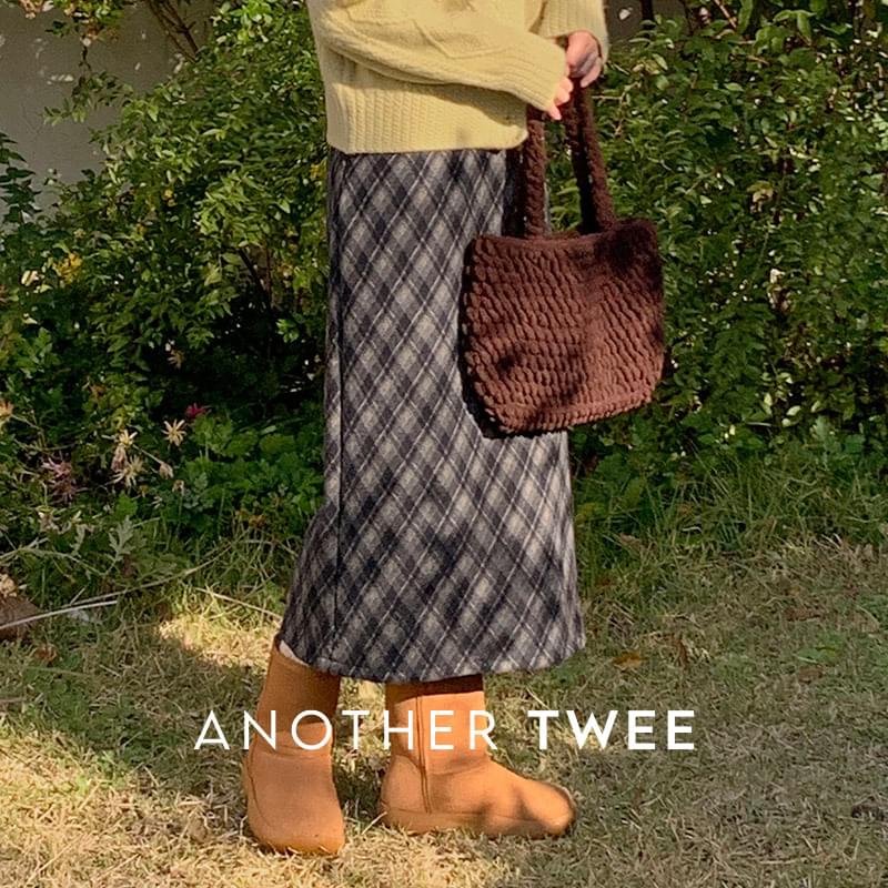 【楽天市場】ロニエンウィンターチェックロングスカート スカート トランペットスカート レディース｜韓国 ANOTHER TWEE｜コーディブック：CODIBOOK